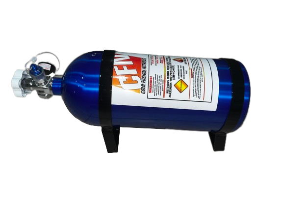 10LB Nitrous Bottle high flow, gauge, 8an safety w/cap, Brackets & 4AN ...