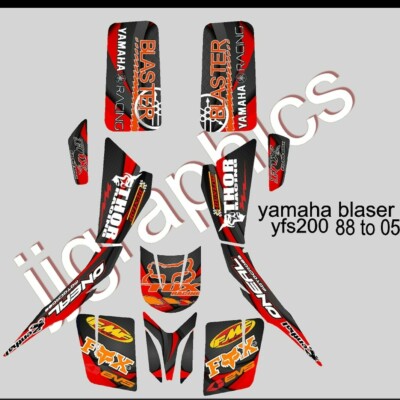Yamaha Blaster Graphic Kit | eBay