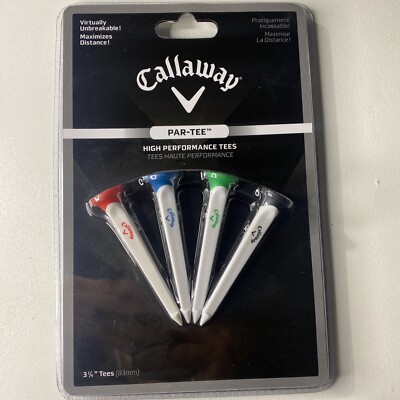 Callaway Par-Tee High Performance Tees (4-Pack, Different Colors) - 3 ...