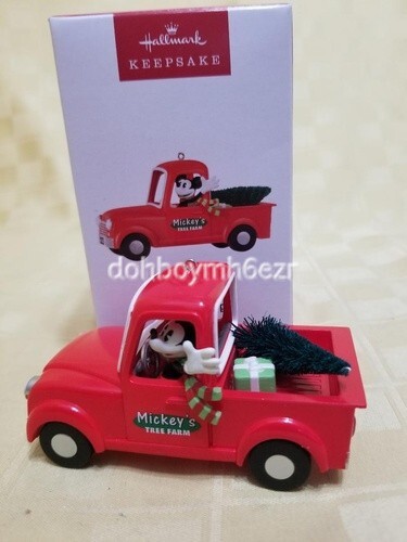 Hallmark 2023 Mickey's Tree Farm Mouse Disney Truck Christmas Ornament ...