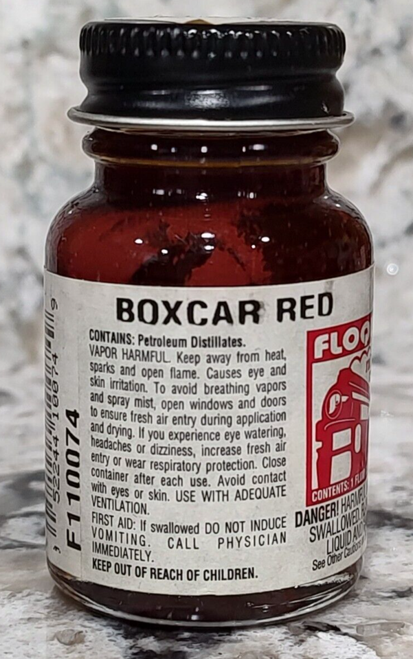 FLOQUIL RAILROAD COLORS MODEL PAINT - 1oz 1 OUNCE - BOXCAR RED | eBay