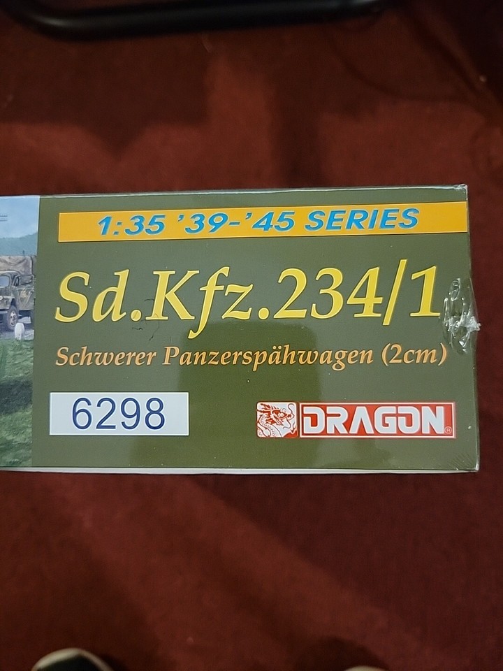 1/35 Dragon Sd.Kfz.234/1 Schwerer Panzerspahwagen (2cm) Kit #6298 ...