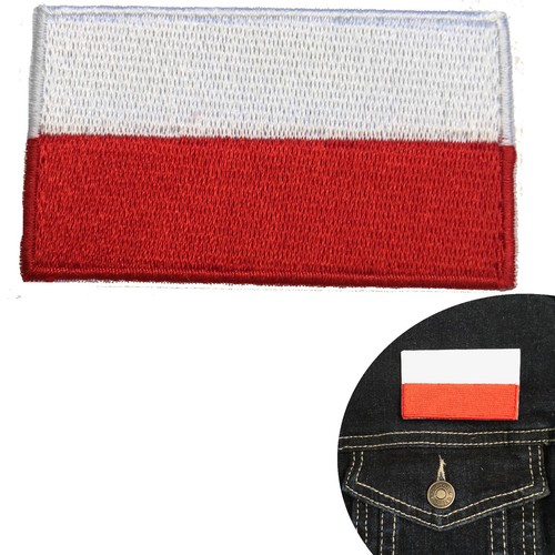 Poland Flag iron on patch Polska flags bialo czerwona Polish transfer patches | eBay Australia