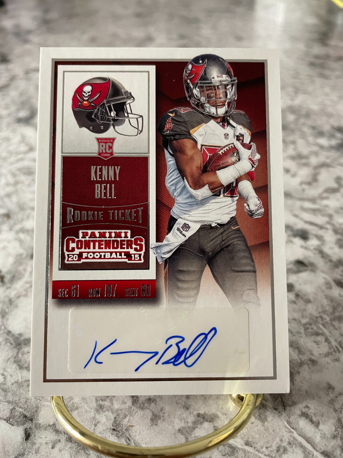 2015 Panini Contenders KENNY BELL Rookie AUTOGRAPH Auto Nebraska ...
