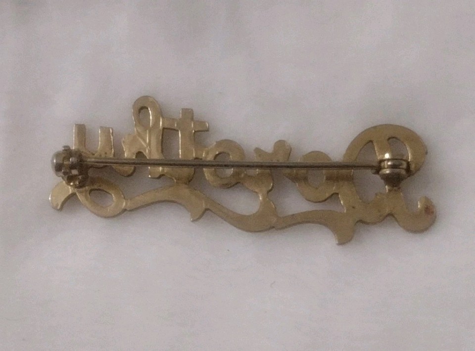 Vintage Gold "Dorothy" in Cursive Name Pin Brooch 2" | eBay