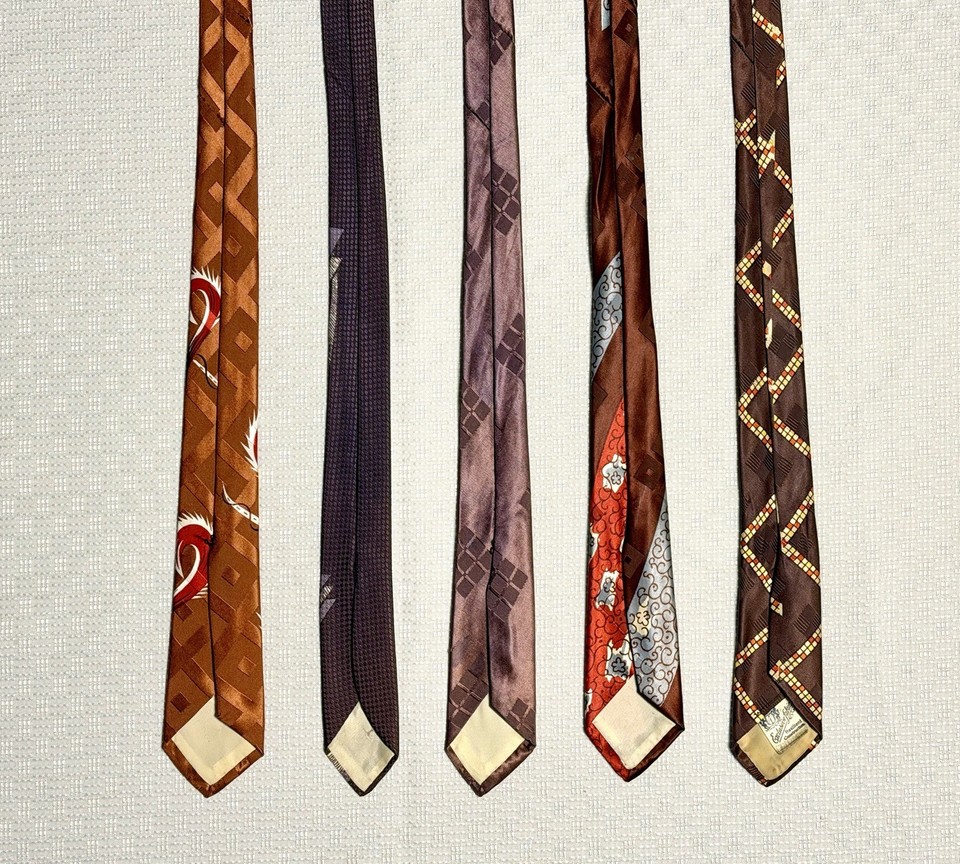 Vintage 40s-50s Tie Necktie Lot Of 5 Rockabilly Swing Ties | eBay