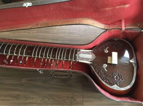 Bina Sitar with Case Replaced Strings Lightly Used Good Condition | eBay