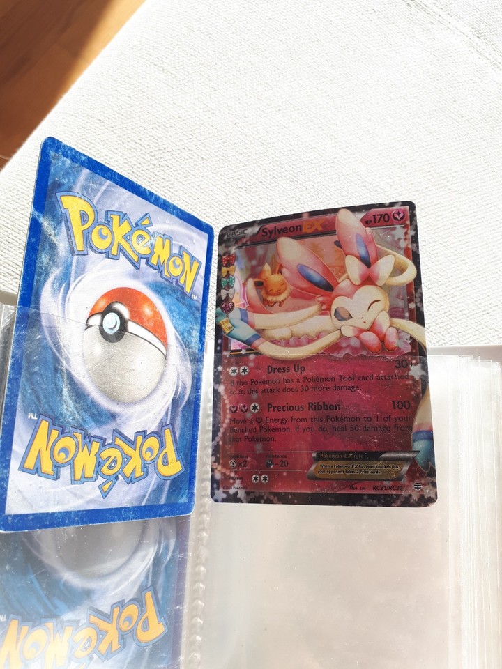 Pokemon Card Binder Collection EX Charizard Sylveon Rayquaza Chansey ...