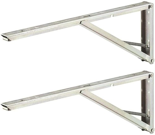 Sprung folding drop leaf table shelf worktop support bracket pack of ...