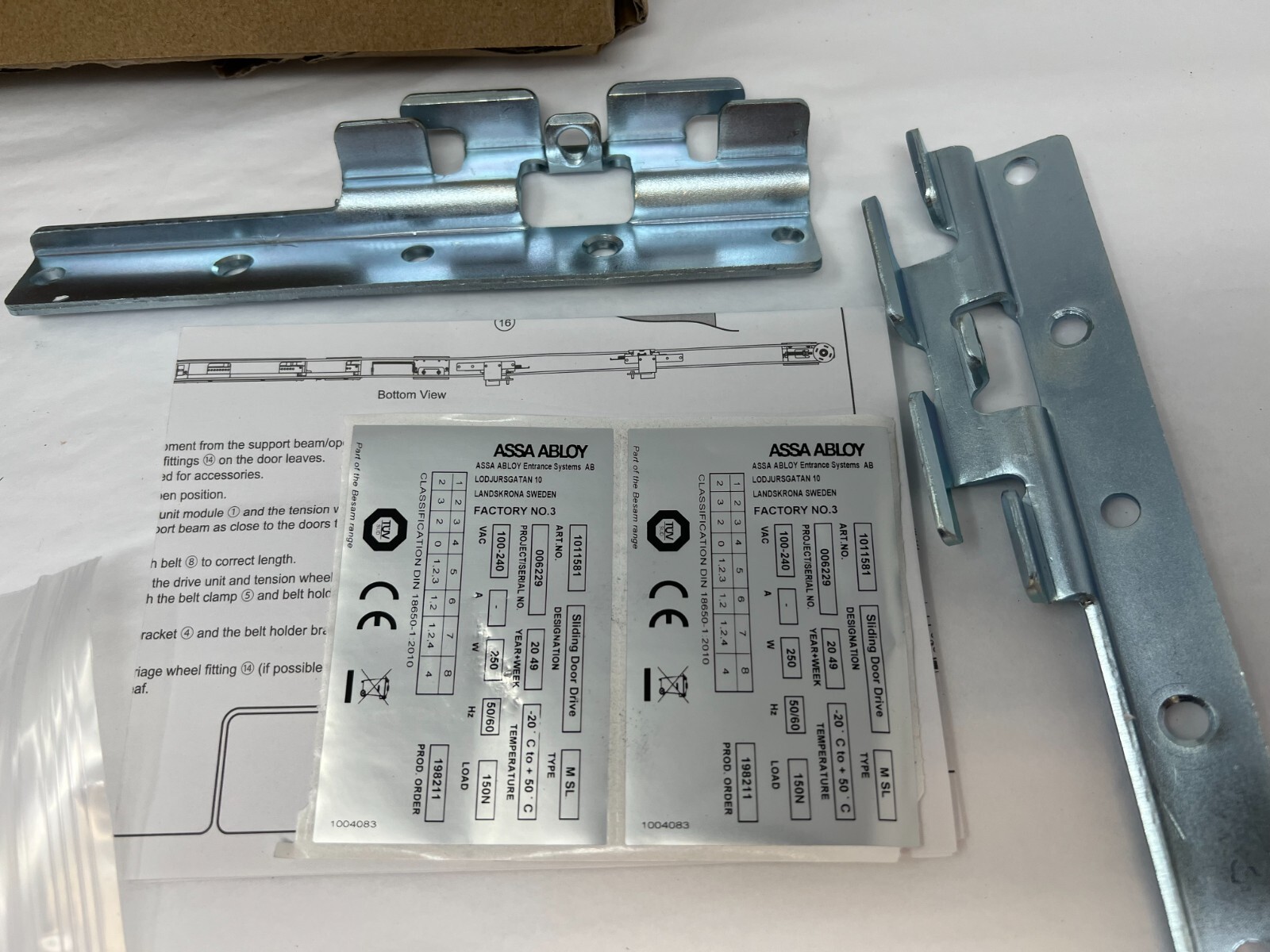 NEW Besam SL500 Tension Wheel Assembly 1007118 Fast Free Shipping! | eBay