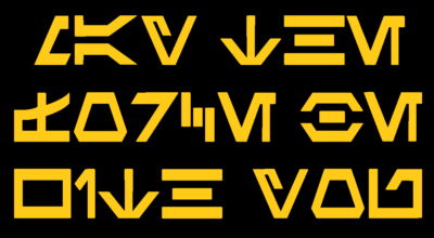 Old School Frp The Aurebesh An Alphabet For The Star Wars