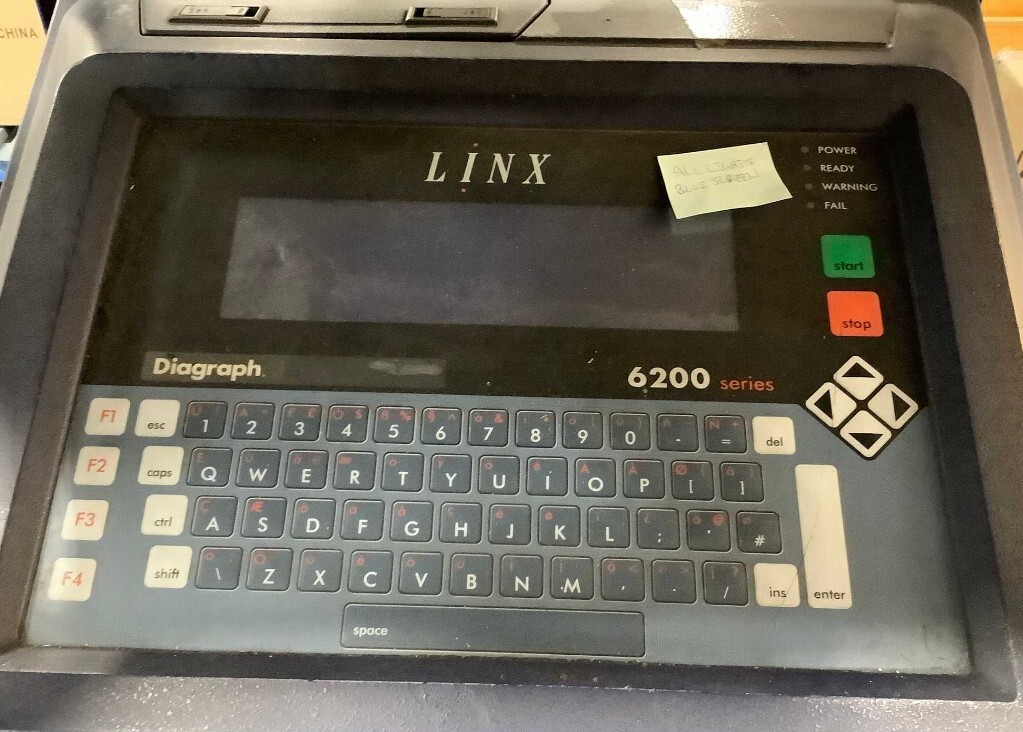 2 - USED LINX 6200 INK JET CODER PRINTER DIAGRAPH LABELING SYSTEMS ...