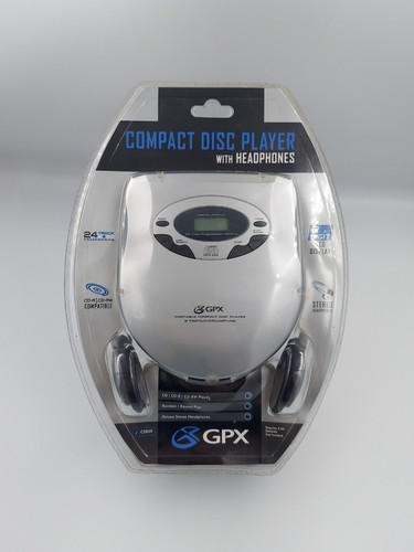 GPX Compact Disc Player C3849 CD CD-R CR-RW Portable Headphones, Sealed ...
