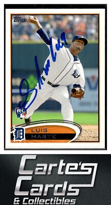 Luis Marte 2012 Topps #615 Detroit Tigers TTM/IP Signed Autographed | eBay