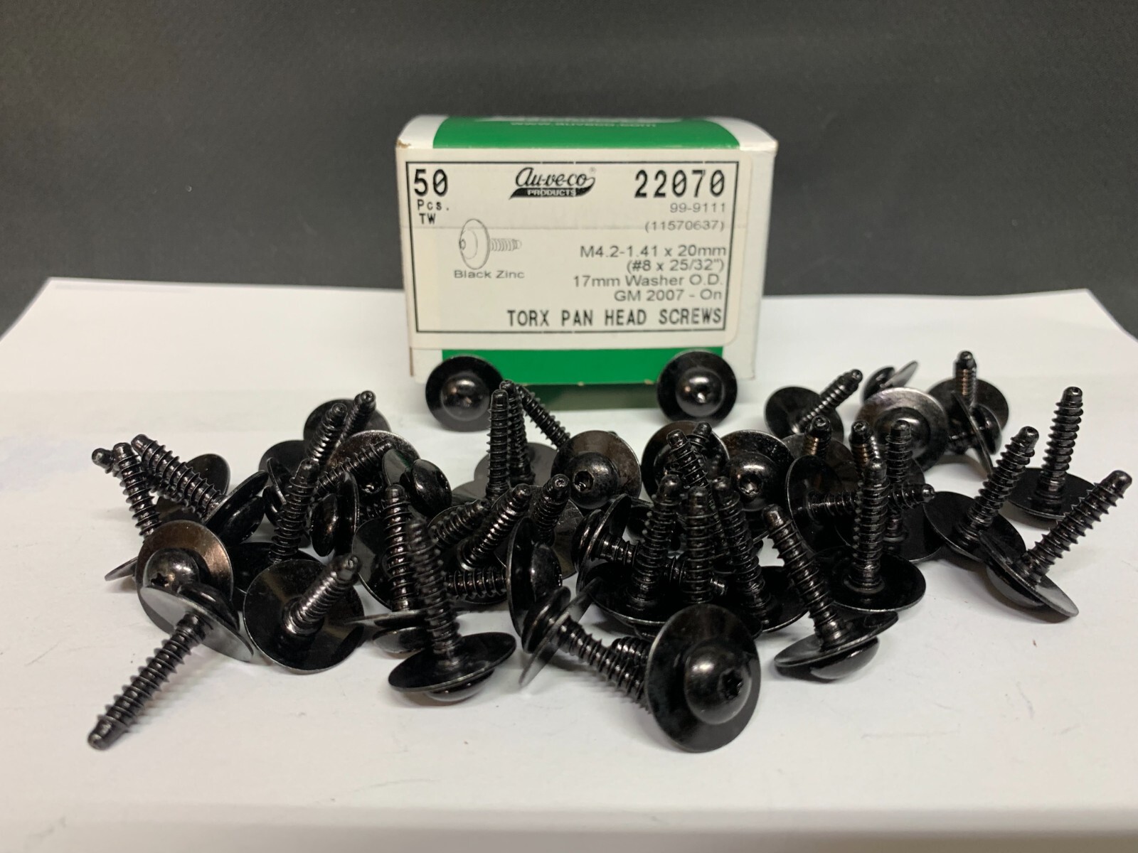 Auveco 22070 Torx Pan Head Screws for GMM 2007-On 11570637 50pcs | eBay