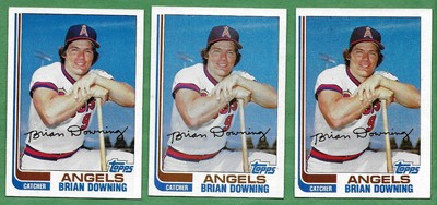 1982 Topps # 158 Brian Downing Angels Lot of 3 cards in Near Mint ...