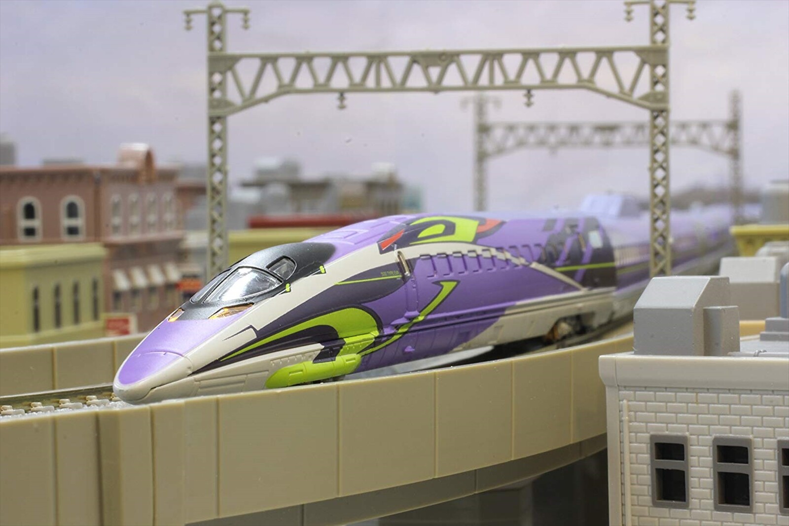 Rokuhan Z gauge T013-4 Shinkansen Evangelion project 500TYPE EVA 3 ...