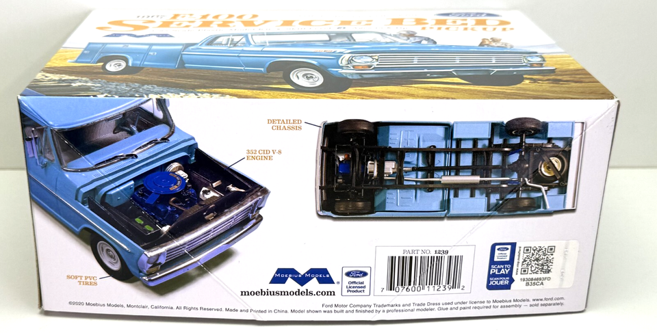 Moebius Models Model Kit - 1967 Ford F-100 Service Bed Pickup - 1:25 ...