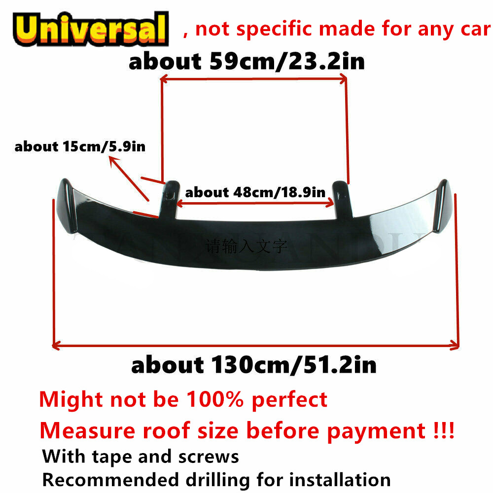 For Mini Cooper R56 2006-2013 Hatchback Rear Boot Roof Spoiler Wing ...