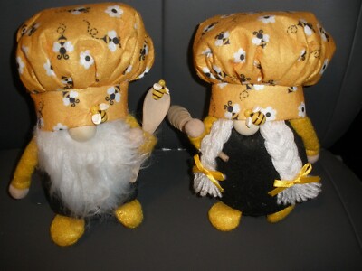 Lot of 2 Homemade Bee Trolls with Kitchen Utensils 8" (SU112) | eBay