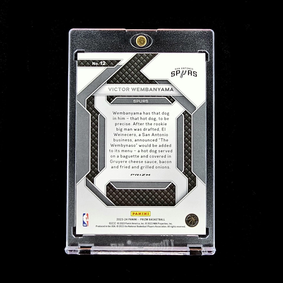 Victor Wembanyama RC Wemby - 2023-24 Silver Holo Prizm Emergent Insert ...
