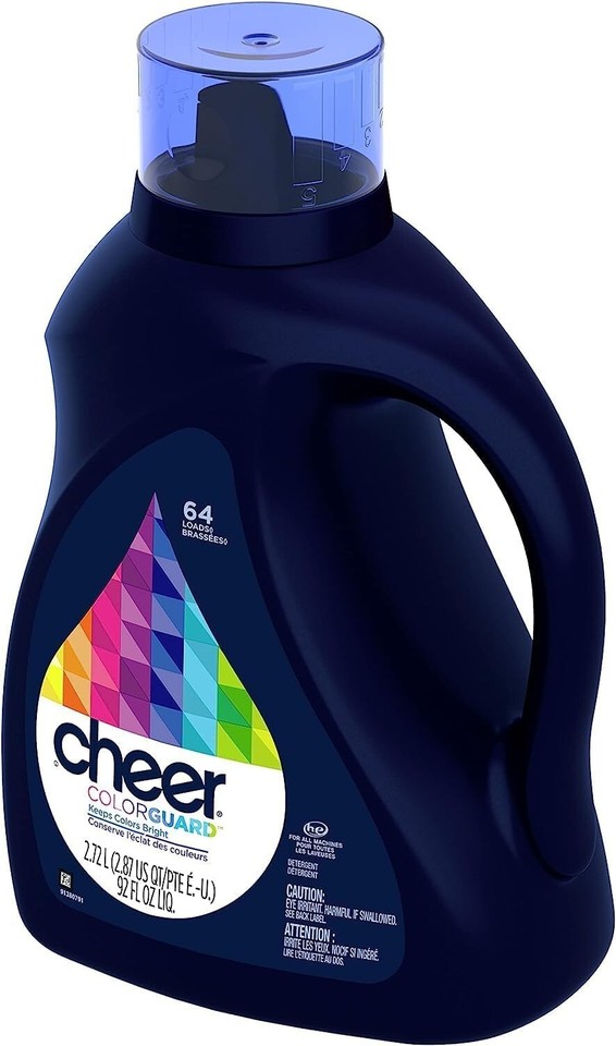 Cheer Liquid Laundry Detergent 64 loads 92 fl oz, HE Compatible | eBay