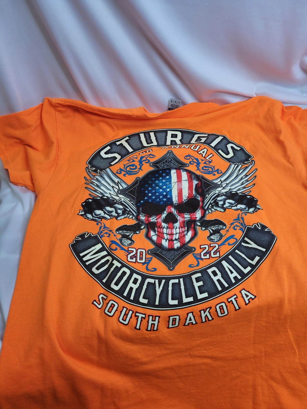 Orange T-Shirt Sturgis Motorcycle Rally 2022 - Gem