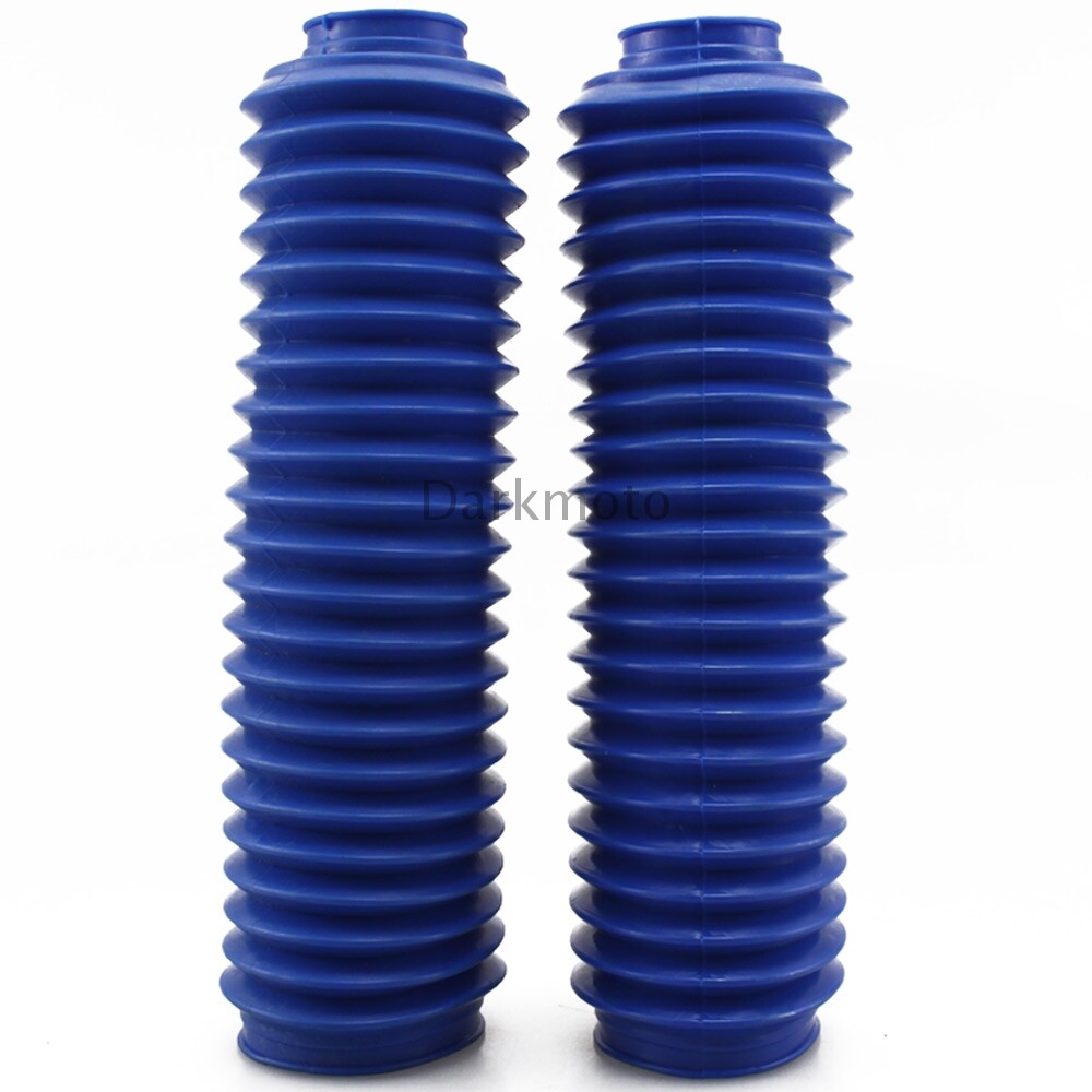 Universal Motor Front Fork Blue Dust Cover Gaiters Gaitors Boots Shock ...