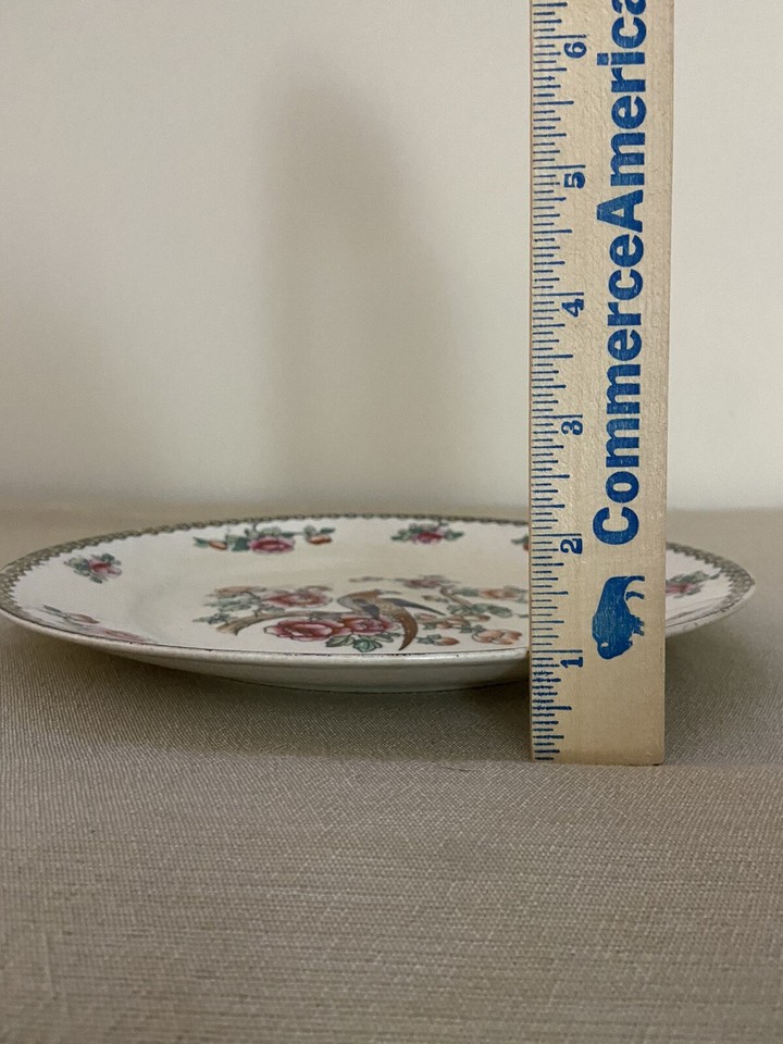 F. Winkle & Co. England Whieldon Ware Pheasant 10” Dinner Or Serving ...