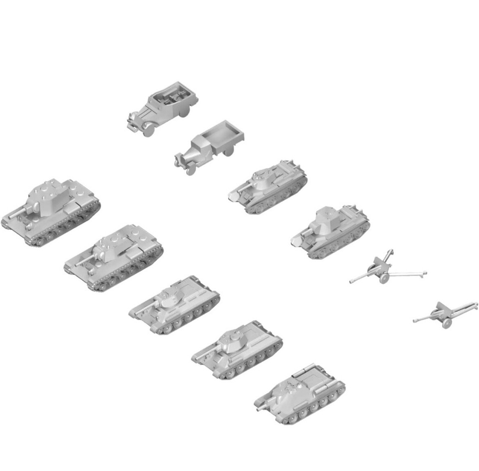 Pit Road 1:700 WWII Russian Army Military Vehicle Set 1 Plastic Model ...