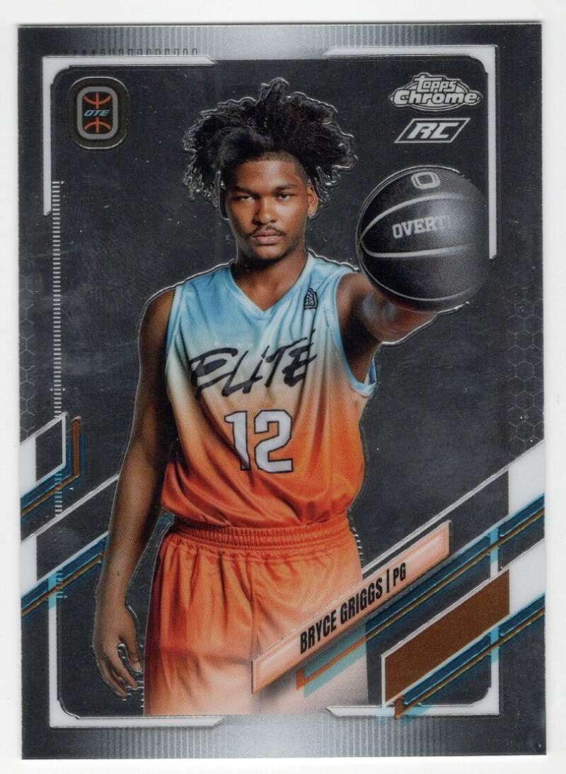BRYCE GRIGGS RC 2021-22 Topps Chrome OTE Base #51 ROOKIE Pre-Rookie NBA ...
