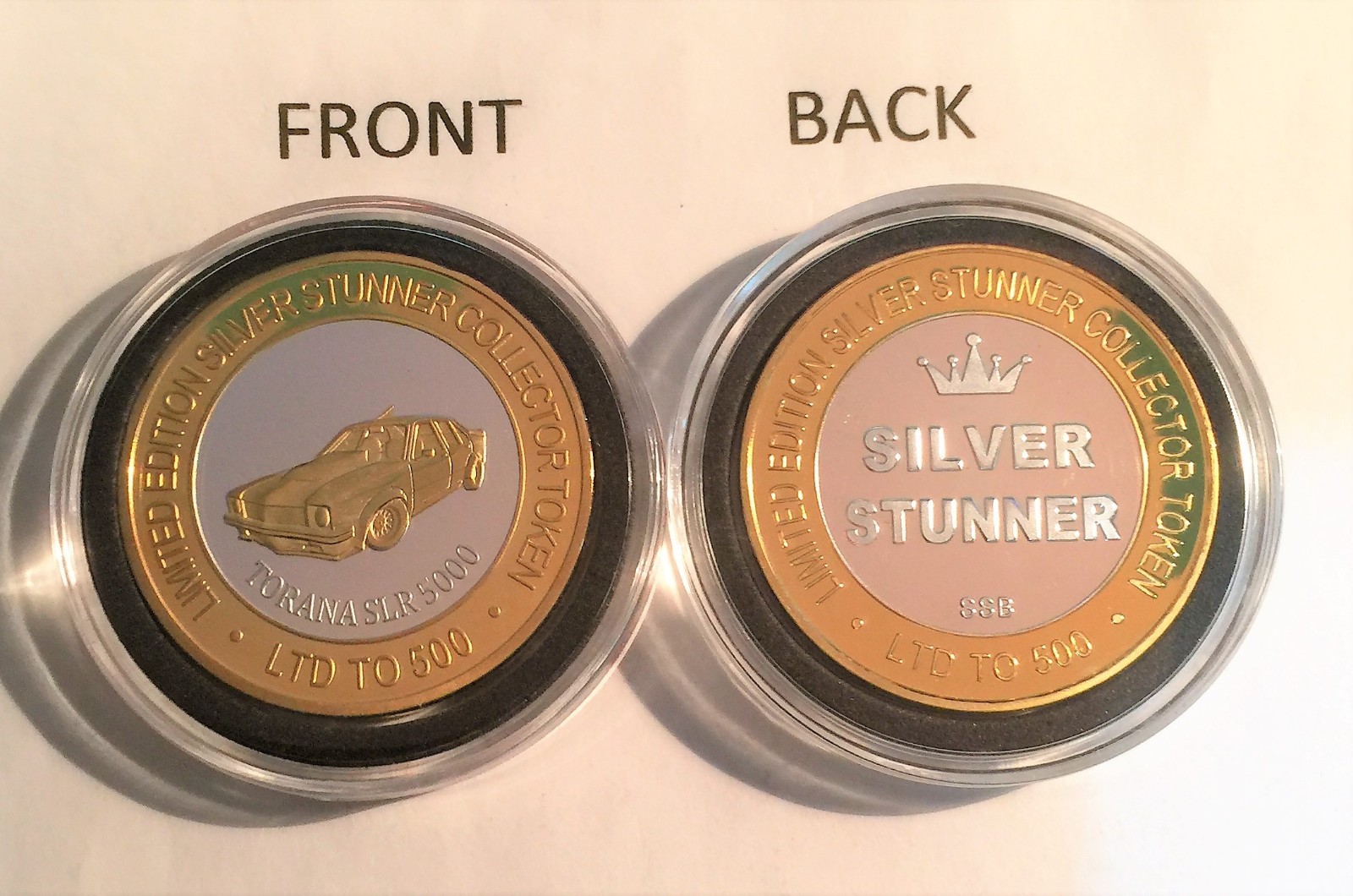 2019 "GOLD " Torana SLR 5000 Silver Stunner Coin C.O.A. LTD 500, Car ...