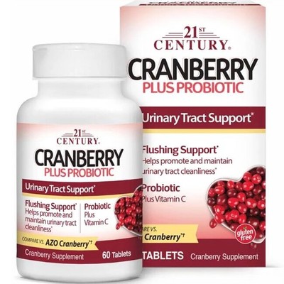 21st Century Cranberry Plus Probiotic 300 Million Cfu 60 Tabs | eBay