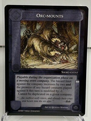 Middle-Earth CCG MECCG Orc-mounts The Lidless Eye LOTR Rare Card NM | eBay
