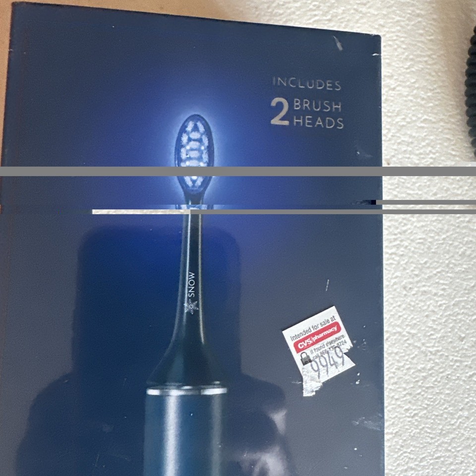 Snow Rechargeable Electric Toothbrush with LED Light, Polar Blue Color ...