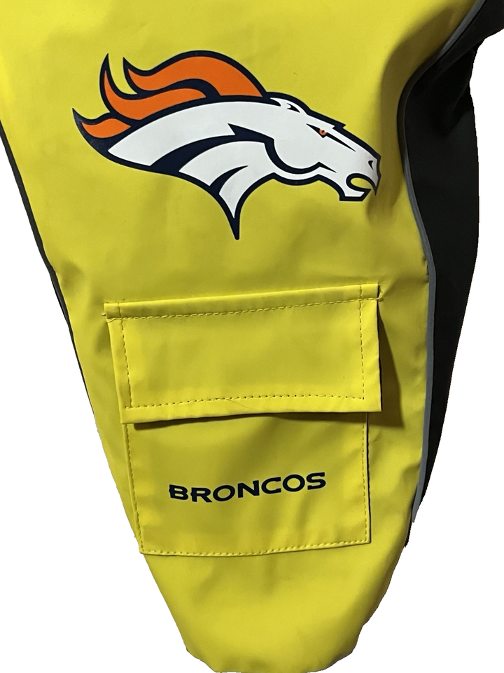 NFL Official Team Pet Wear Denver Broncos Small Hooded Rain Jacket ...