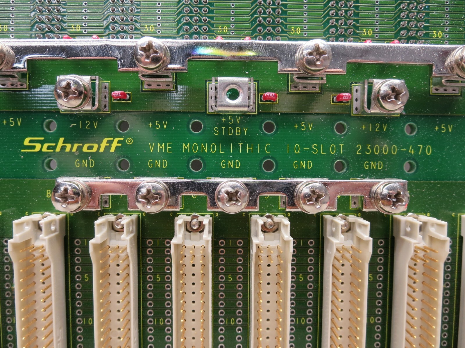 Schroff, 23000-470, Backplane,VME Monolithic,10-Slot,Removed From ...