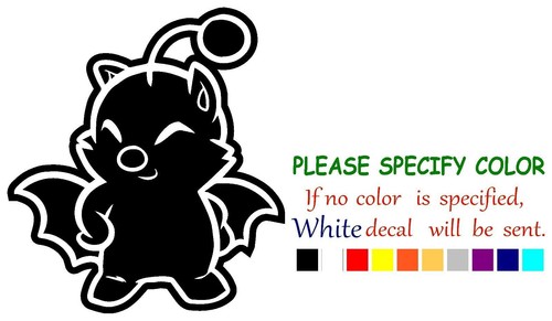 Final Fantasy Moogle Decal Sticker JDM Funny Vinyl Car Truck Window ...