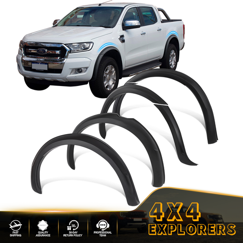6pcs Wide Wheel Arches Trim Fender Flares Body Kit For Ford Ranger 2015 ...