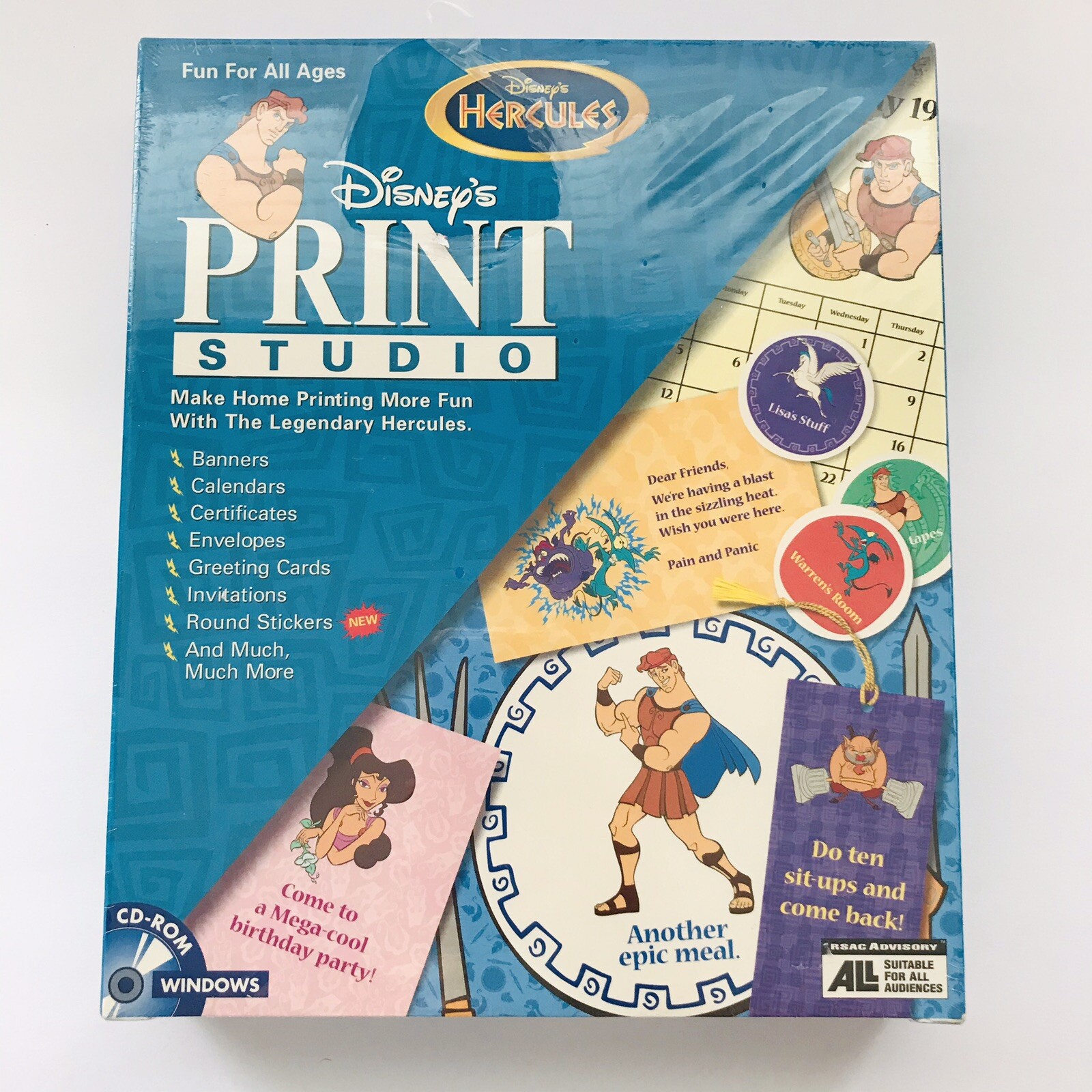 Disney's Hercules Print Studio (PC, 1997) for sale online | eBay