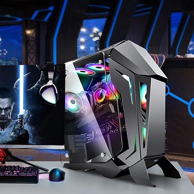 SHADOWCORE Gaming Computer Case comes with 5 RGB fans UK stock | eBay UK