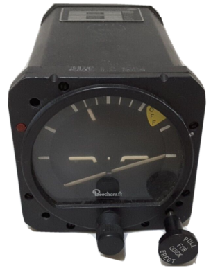 Vintage Beechcraft Aviation Instrument, Horizon Reference Indicator ...