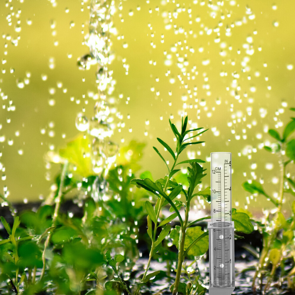 3 Sets of Rain Gauge with Stainless Rack Stake Garden Water Gauge ...