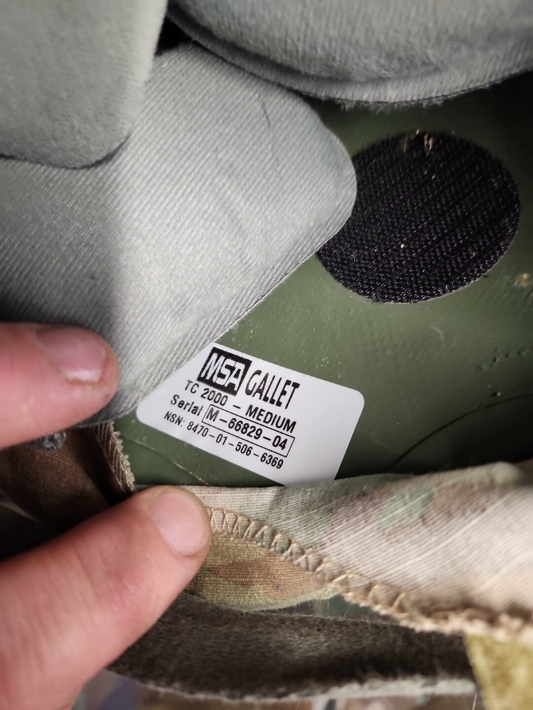 Medium MSA US Army Advanced Combat Helmet ACH W/NEW OCP Cover,IMPRVD ...