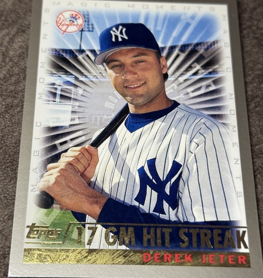 Derek Jeter 2000 Topps Baseball #478 Magic Moments Gold Insert New York ...