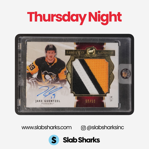 2019 UPPER DECK THE CUP #LL-JG JAKE GUENTZEL LIMITED LOGOS PATCH AUTO ...