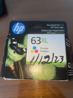HP 63XL High Yield Tri-color Ink Cartridge (F6U63AN) 889296267416| eBay
