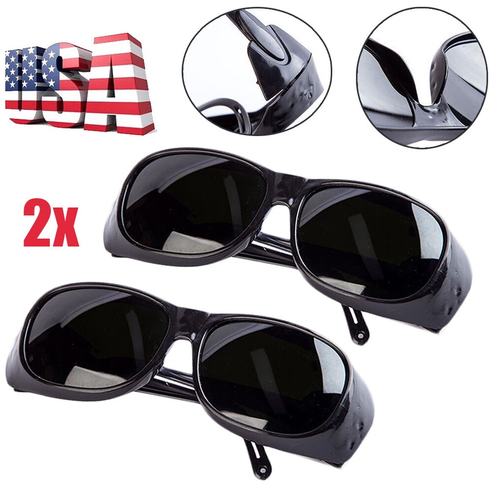 2x Welding Safety Glasses Goggles for Plasma or Gas Cutting Welding ...