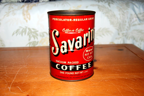 OLD SAVARIN COFFEE CAN | eBay