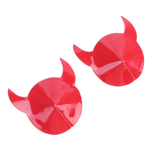 1Pair Paste Breast Stickers Horn Stickers Disposable Self-Adhesive ...